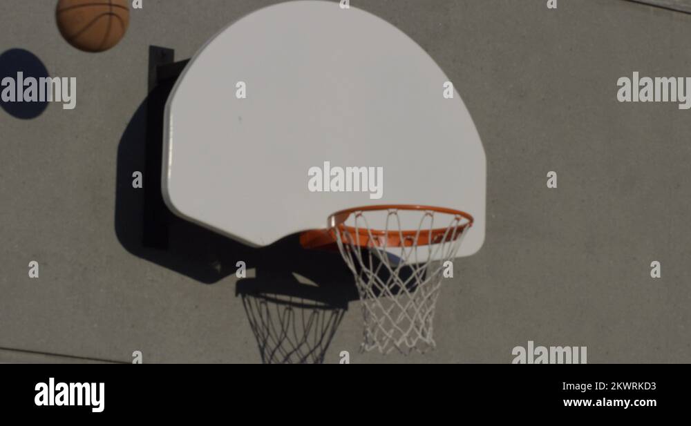 basketball swoosh in net - point from the side Stock Video Footage - Alamy
