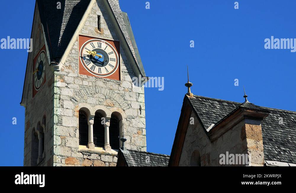 Vintage building architecture old summer sky sunny clock Stock Videos ...