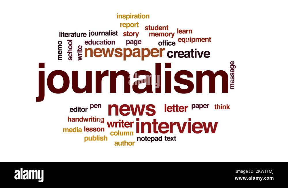 Journalism word cloud concept Stock Videos & Footage - HD and 4K Video ...
