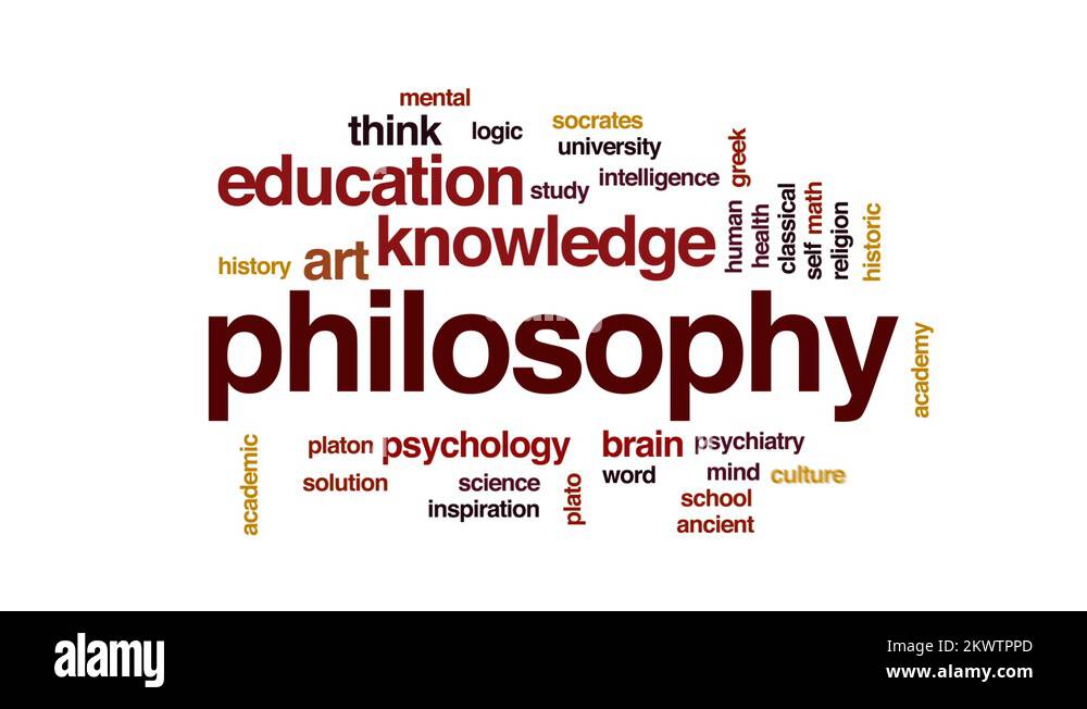 Philosophy animated word cloud, text design animation Stock Video ...