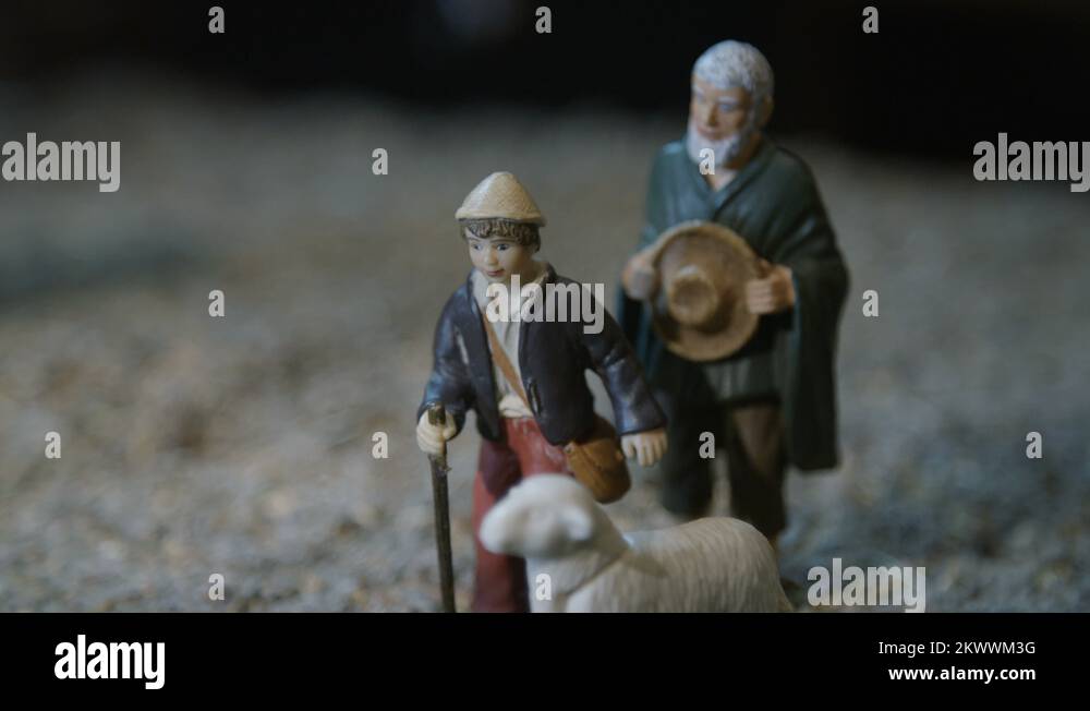 Nativity Scene - The Shepherds Stock Video Footage - Alamy