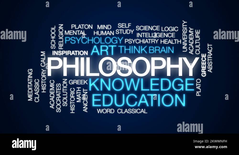 Philosophy animated word cloud, text design animation Stock Video ...