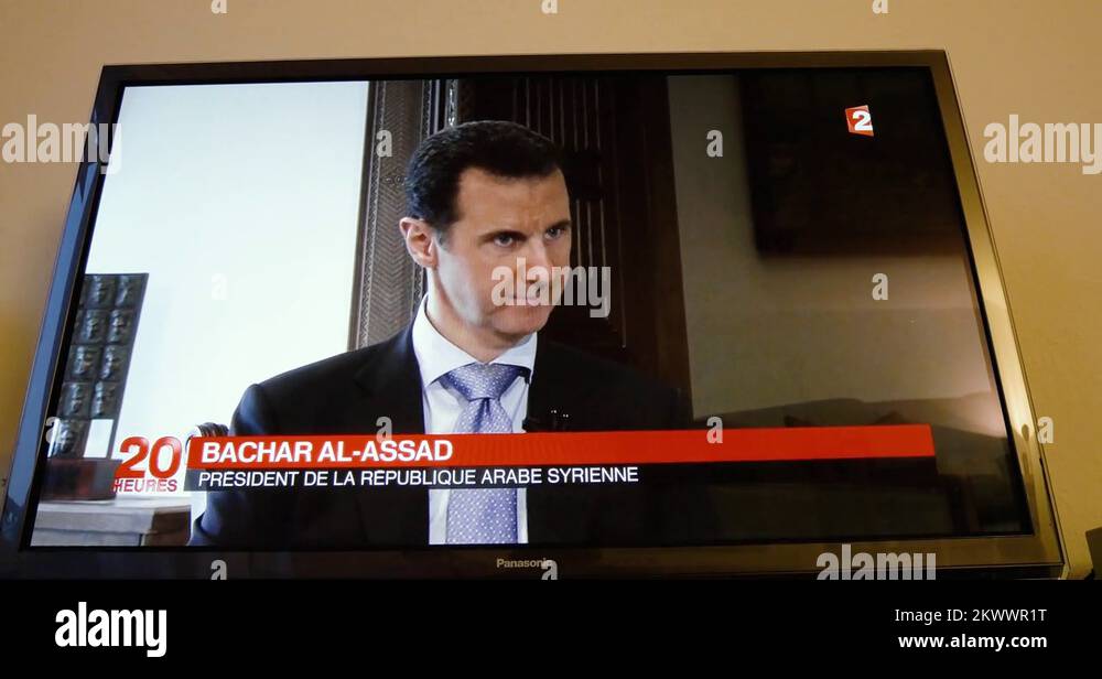 Bashar Al Assad France 2 David Pujadas Interview Tv Time Lapse Fast