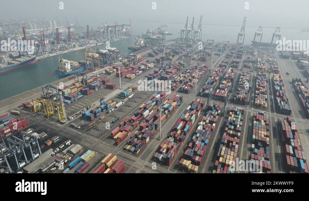 Massive Container Piles, Indonesia Stock Video Footage - Alamy