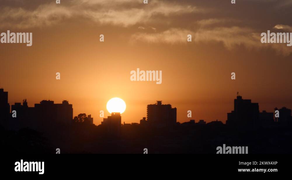 Sunrise morning, city view, skyscraper, buildings, sun rising Stock ...