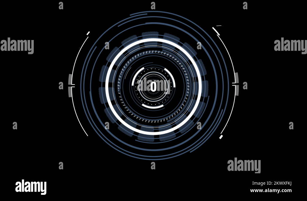 Beautiful Futuristic HUD. Numbers and Code Running Stock Video Footage ...