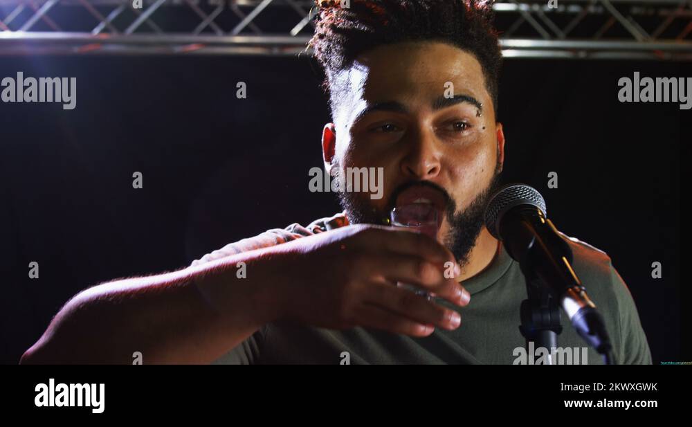 Celebrity singing performing on stage microphone Stock Videos & Footage ...