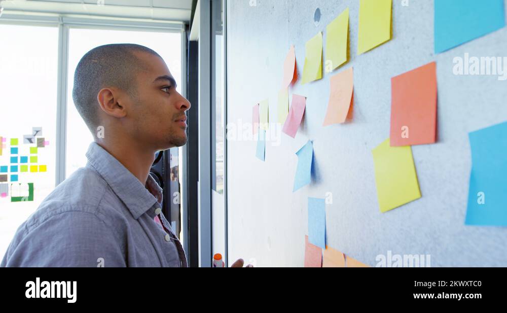 Man holding adhesive note Stock Videos & Footage - HD and 4K Video ...