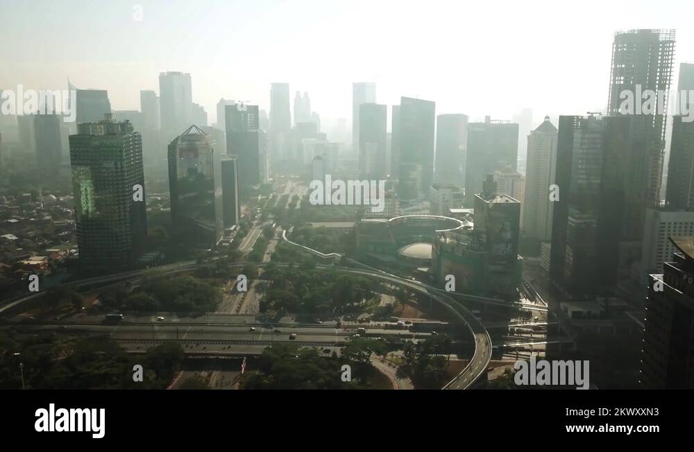 Beautiful scenery business circle office buildings Stock Videos ...