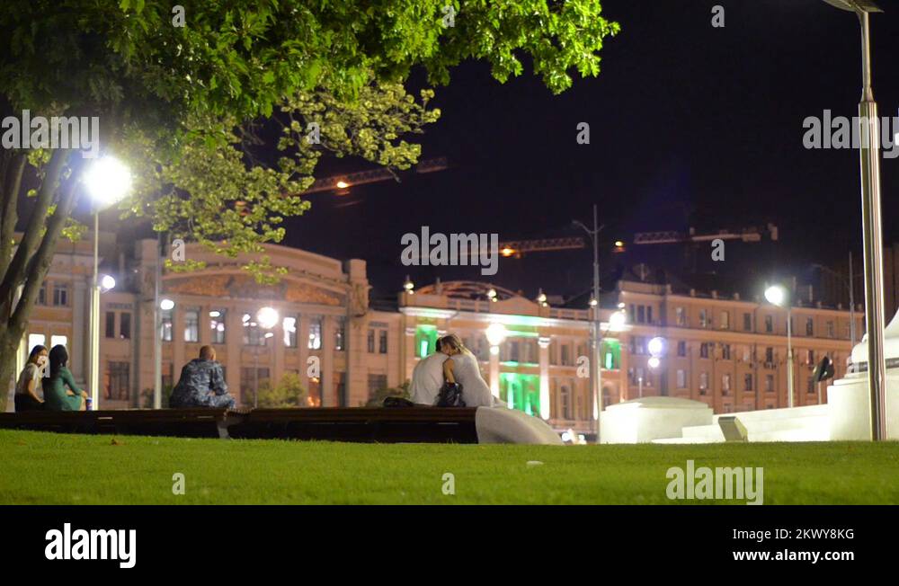 Night scene city square people Stock Videos & Footage - HD and 4K Video ...