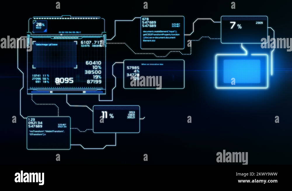 Beautiful Flowcharts Drawing Animation with Flashes Blue Color Stock ...