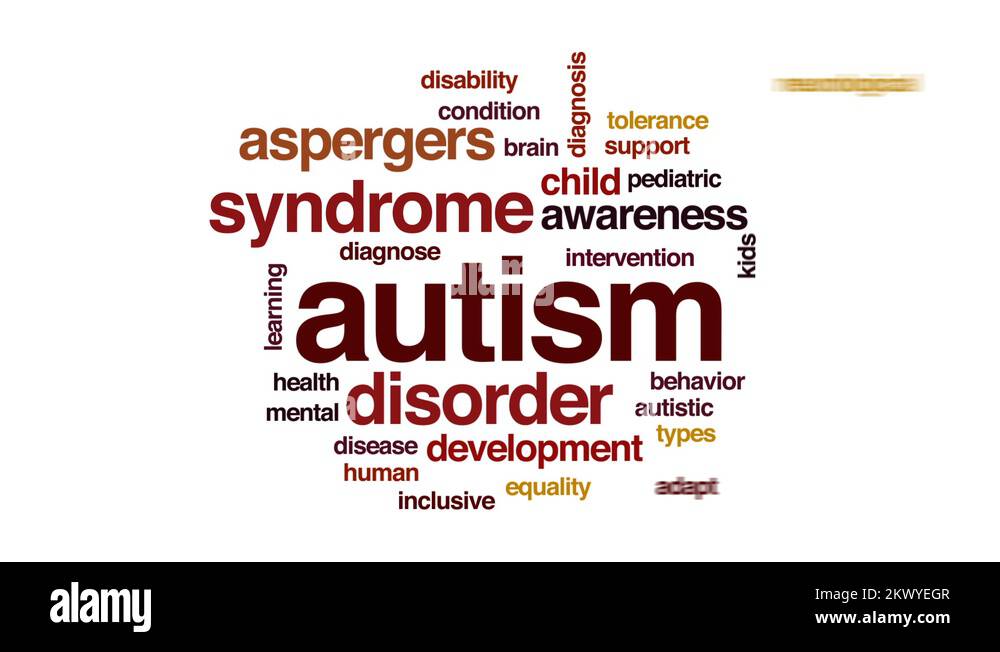 Autism animated word cloud, text design animation Stock Video Footage ...