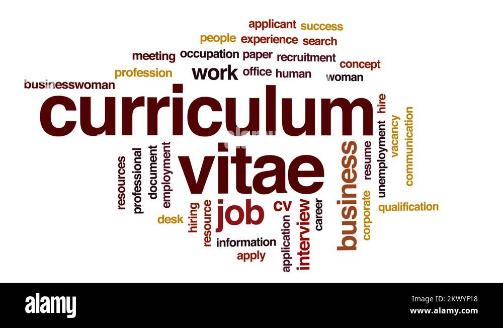 Resume cv curriculum vitae design Stock Videos & Footage - HD and 4K ...