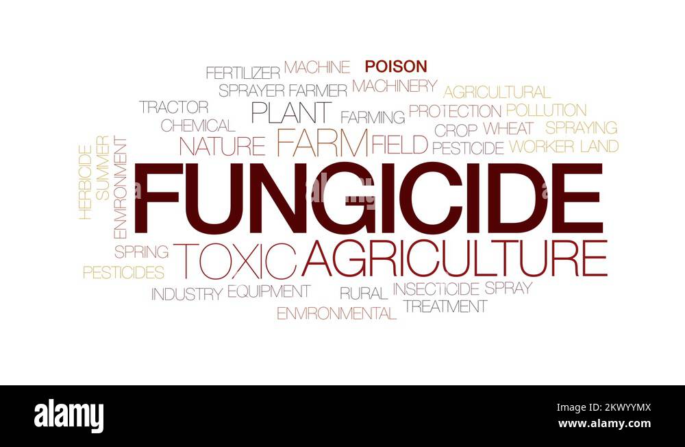Fungicide animated word cloud, text design animation. Kinetic typography Stock Video Footage - Alamy