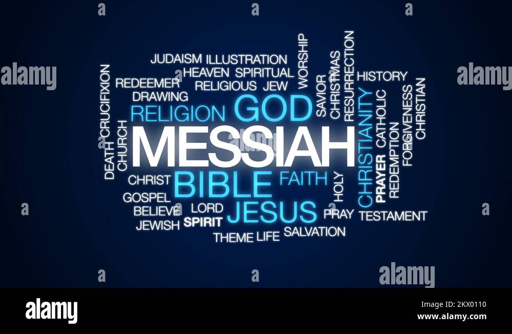Messiah animated word cloud, text design animation Stock Video Footage ...