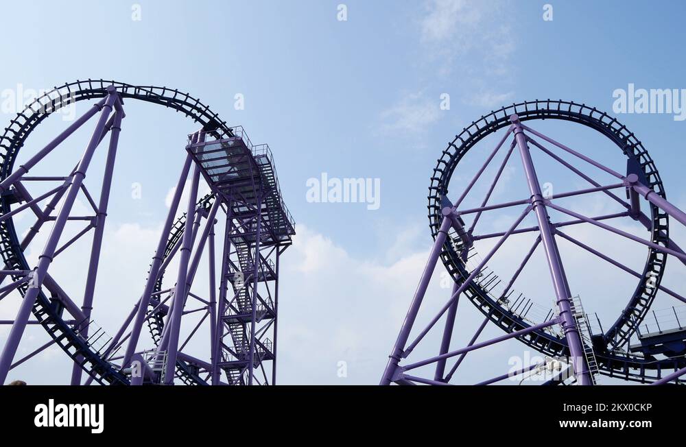 Loops on roller coaster Stock Videos & Footage - HD and 4K Video Clips ...