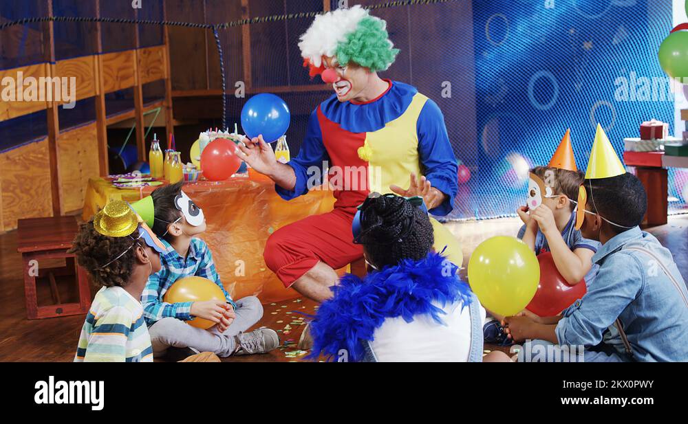 Clown birthday party Stock Videos & Footage - HD and 4K Video Clips - Alamy