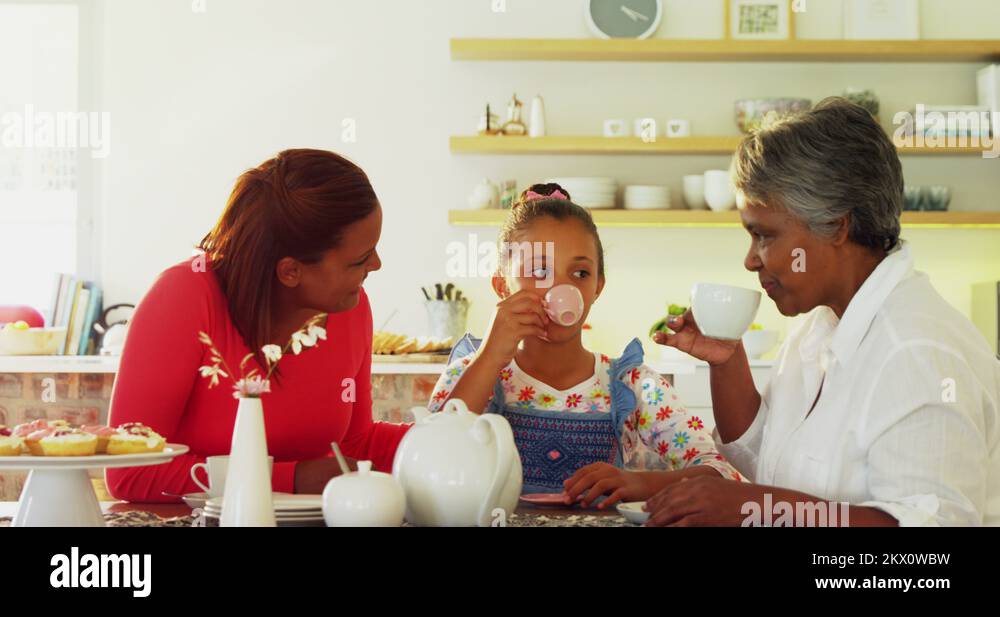 Family having tea Stock Videos & Footage - HD and 4K Video Clips - Alamy
