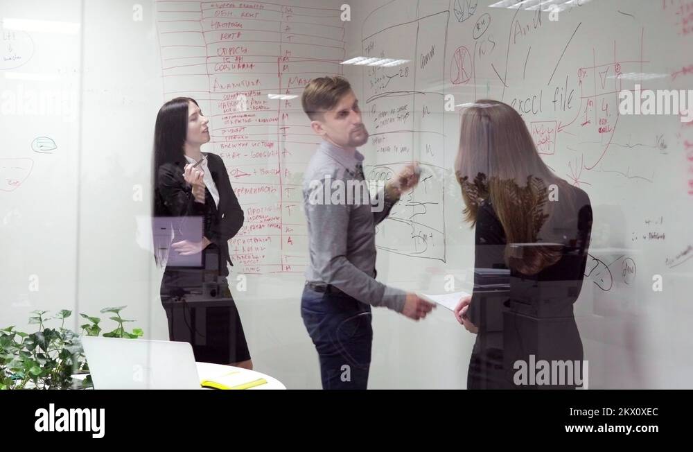 Brainstorming whiteboard employees Stock Videos & Footage - HD and 4K ...