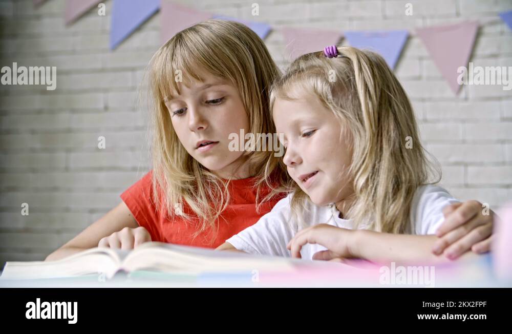 Sisters reading story Stock Videos & Footage - HD and 4K Video Clips ...