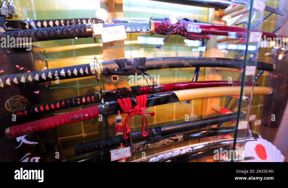 Tokyo japan samurai and ninja warrior with katana Stock Videos ...