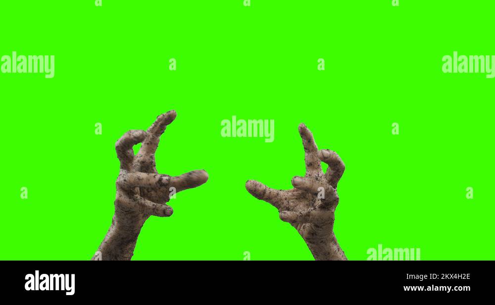 Undead - Hands and forearms of a zombie who is rising from the dead ...