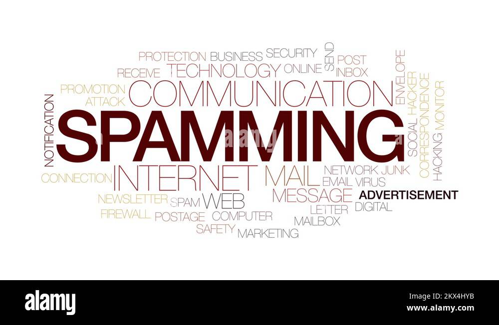 Spamming animated word cloud, text design animation. Kinetic typography ...