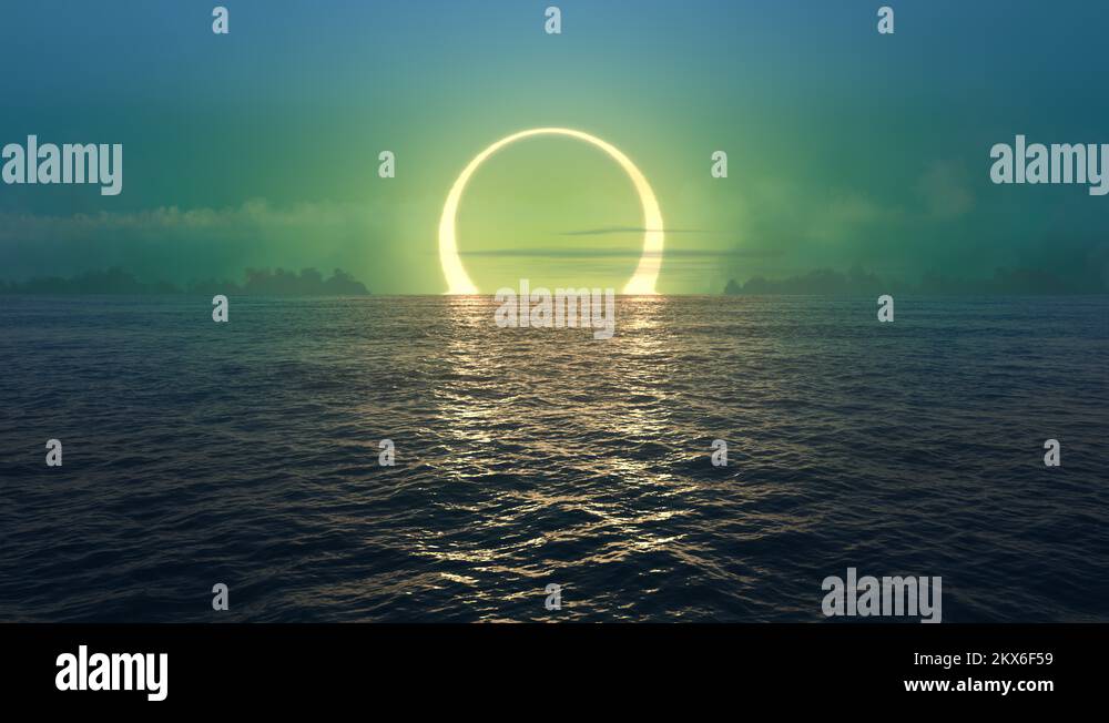Green planet sunset solar eclipse Stock Videos & Footage - HD and 4K ...
