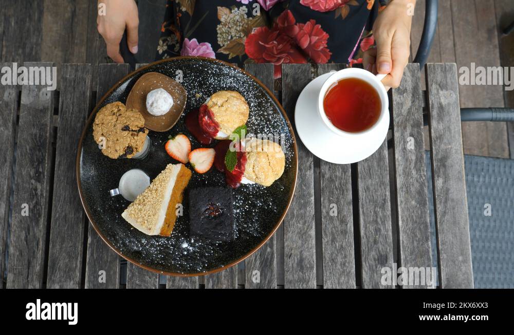 Dessert tea in cafe Stock Videos & Footage - HD and 4K Video Clips - Alamy