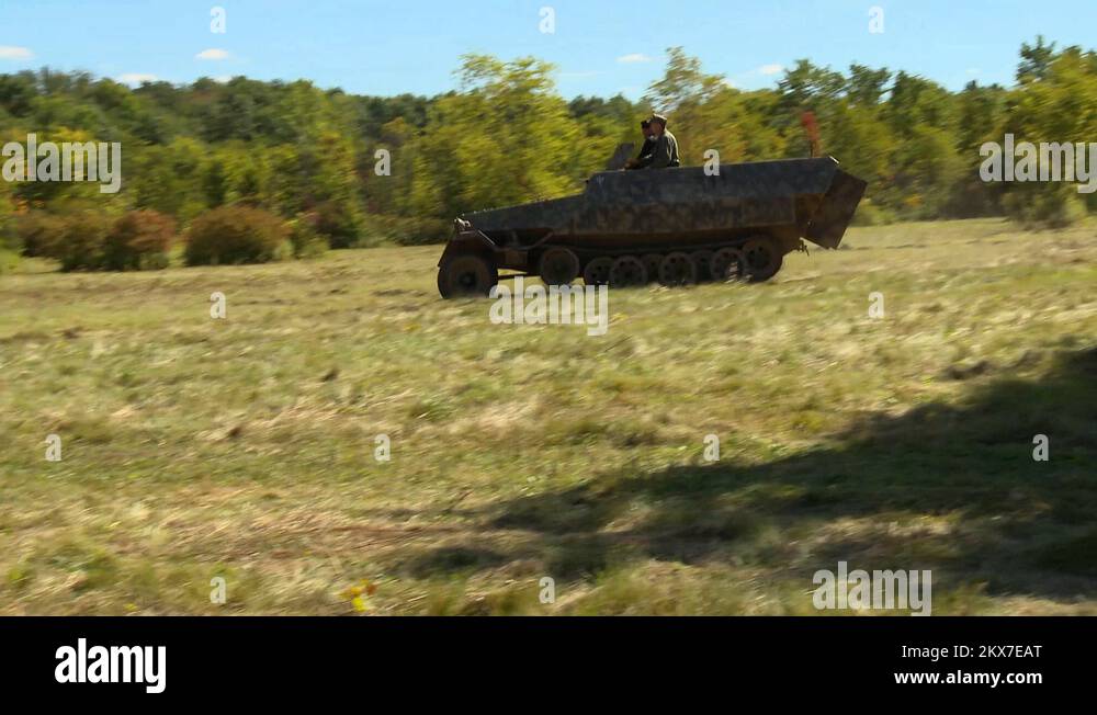 WWII German Armored Truck Stock Video Footage - Alamy