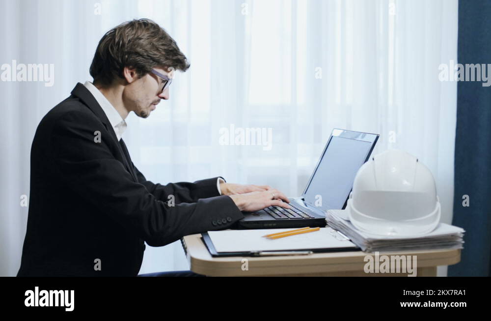 Civil engineer design laptop Stock Videos & Footage - HD and 4K Video ...