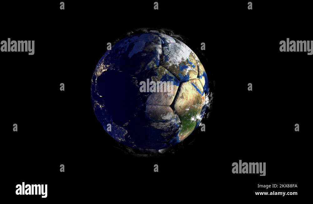 Planet Earth in the form of a ball in space, maps and textures provided ...