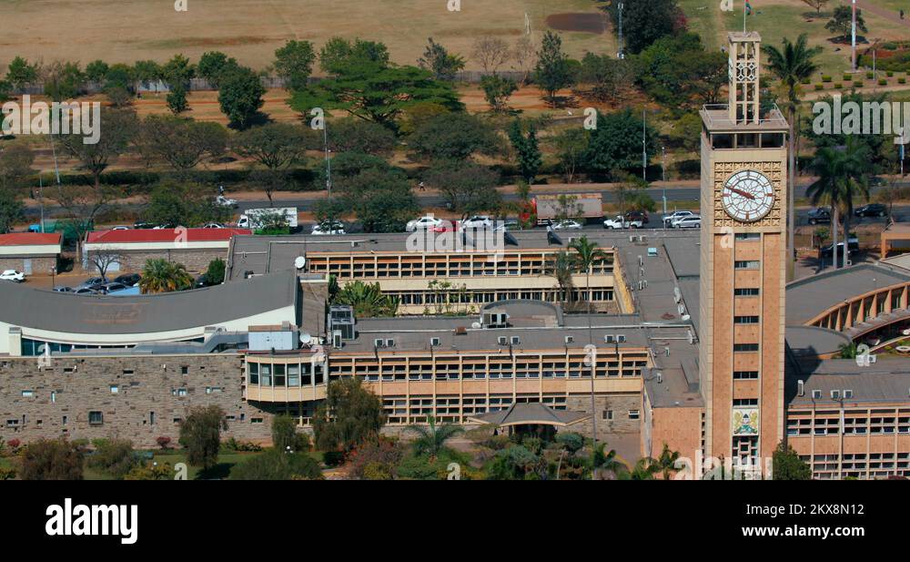 PARLIAMENT BUILDING TOWER NAIROBI KENYA AFRICA Stock Video Footage - Alamy