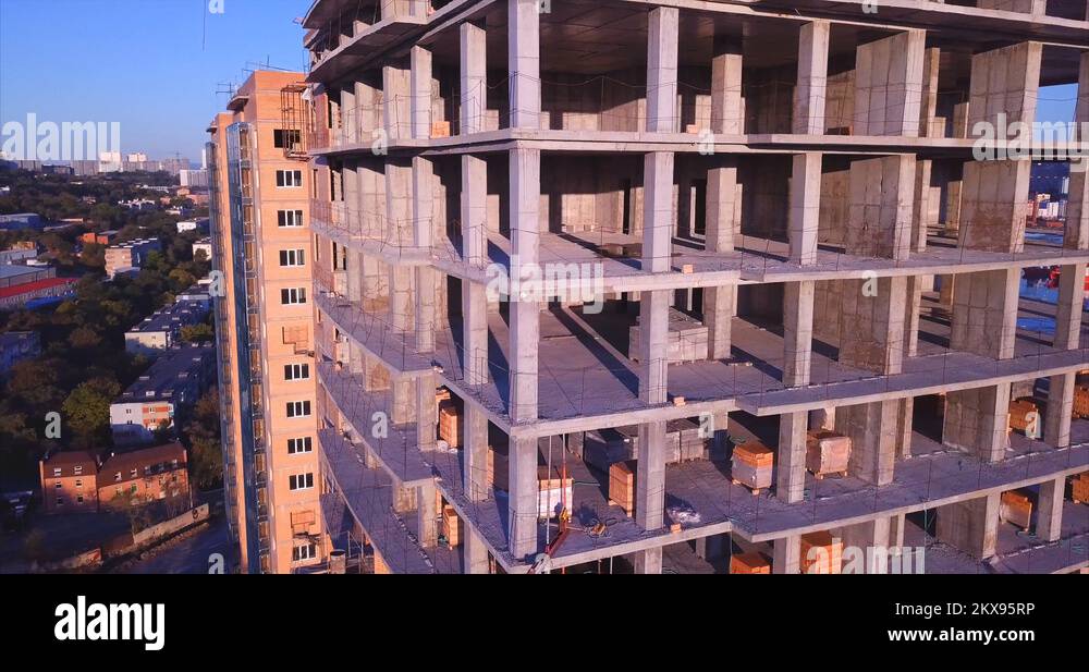 Tower block under construction in Stock Videos & Footage - HD and 4K ...