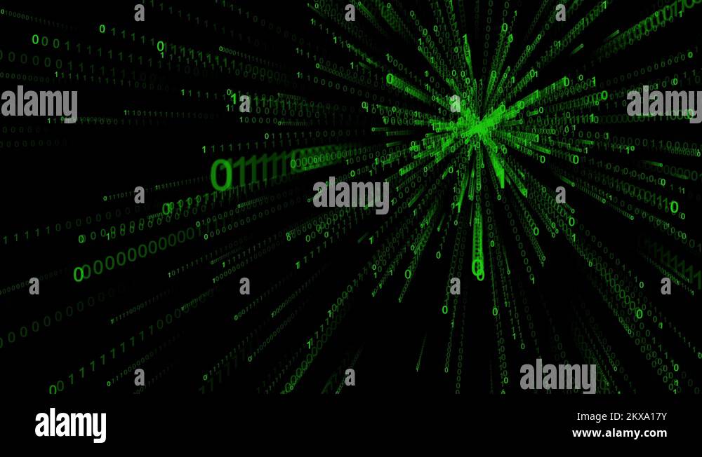 Binary sun explode. Abstract backdrop background. Digital Data Stream Matrix Stock Video Footage ...