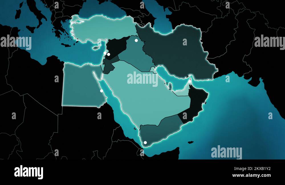 Middle east countries map Stock Videos & Footage - HD and 4K Video ...