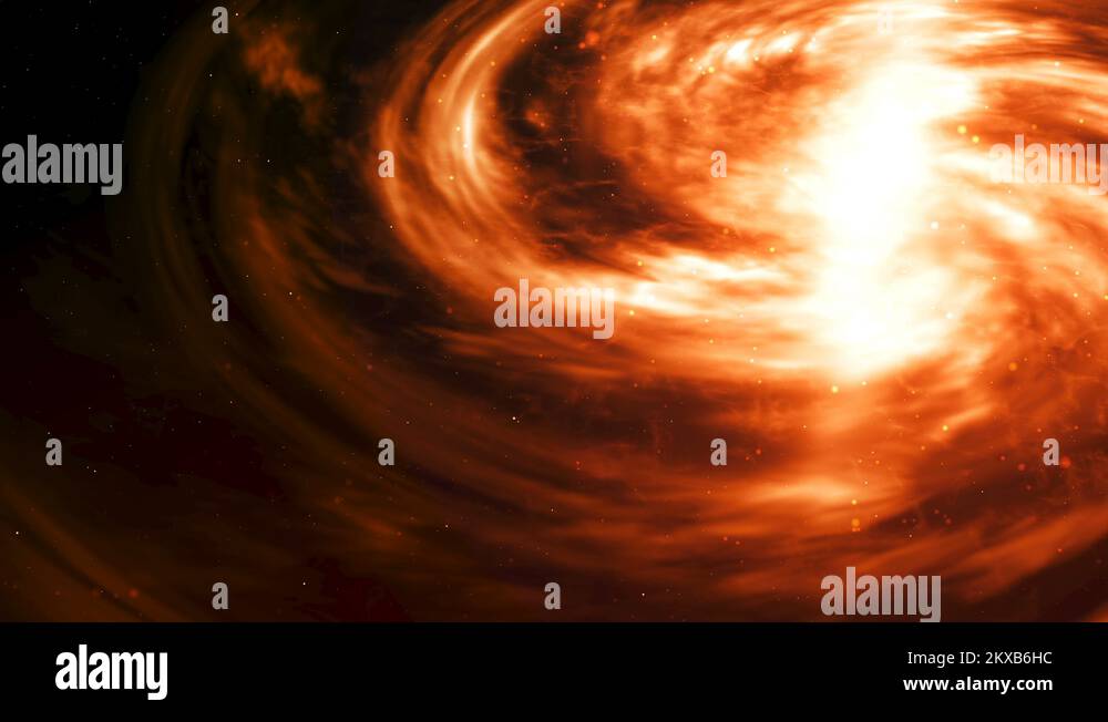 FHD animation Galaxy Solar Storm glowing in space background Stock ...