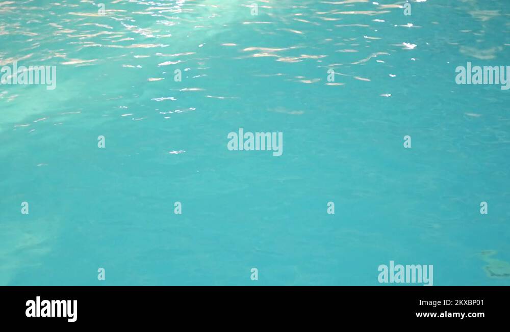 Luxury resort swimming pool with beautiful clean blue water. 4k. blue ...