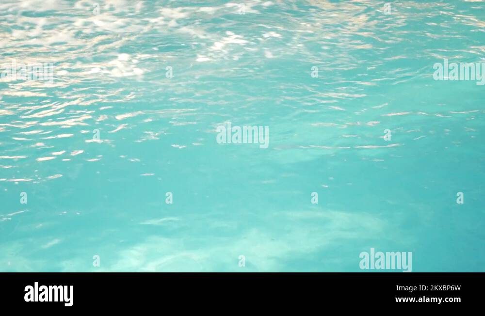 Luxury resort swimming pool with beautiful clean blue water. 4k. blue ...