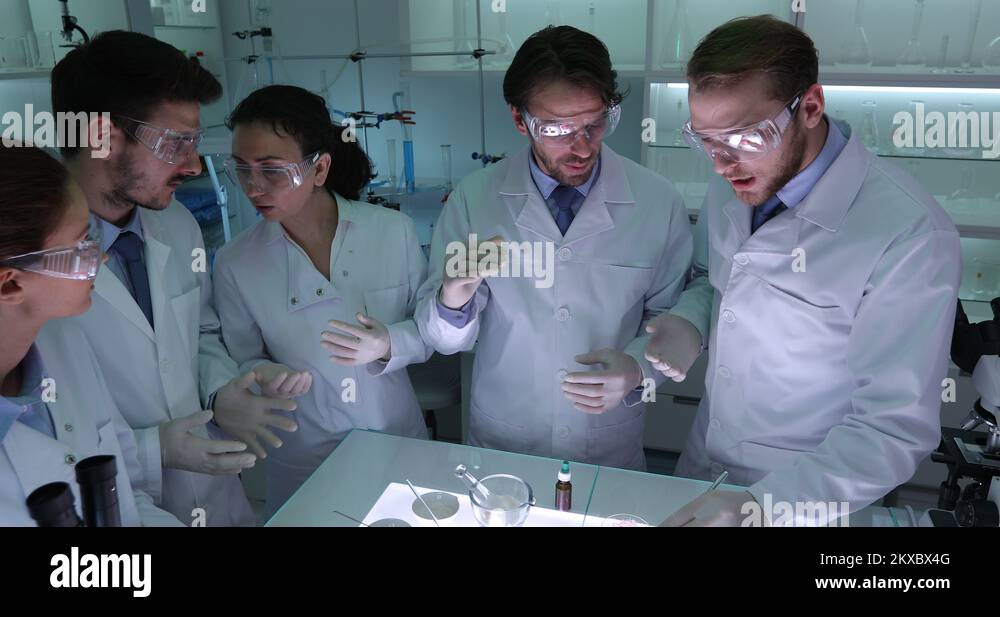 Team of Forensics Scientists Cooperation Various Experiment Science ...