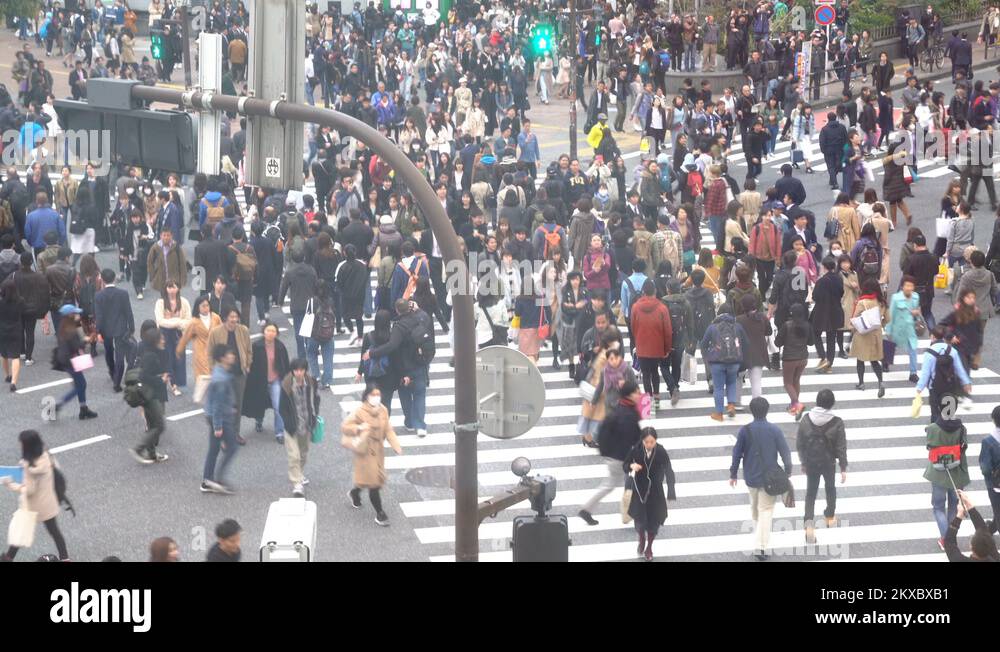 Shibuya Crossing, one of the busiest road intersection in the world ...