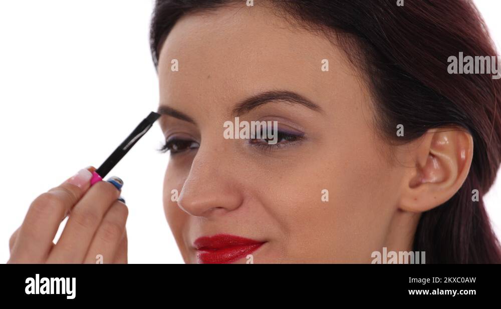 Applying eyebrows Stock Videos & Footage - HD and 4K Video Clips - Alamy