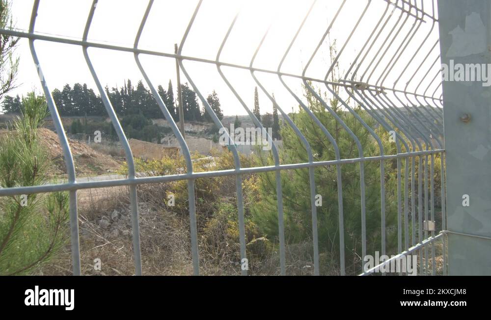 Israel, Circa 2011 - The Israel lebanon border with posts and Hezbollah ...