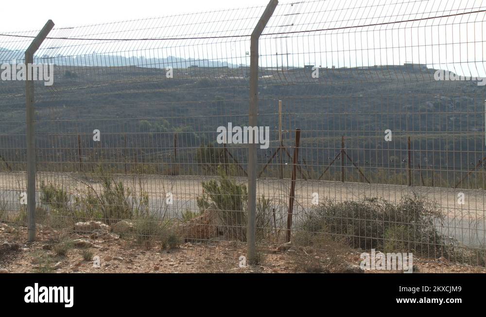 Israel, Circa 2011 - The Israel lebanon border with posts and Hezbollah ...