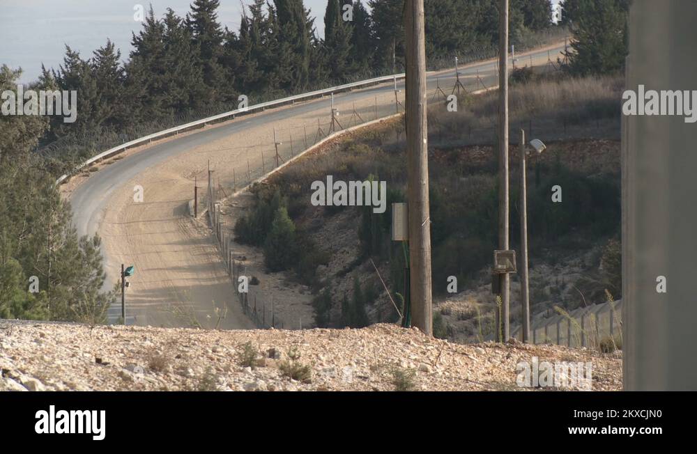 Israel, Circa 2011 - The Israel lebanon border with posts and Hezbollah ...