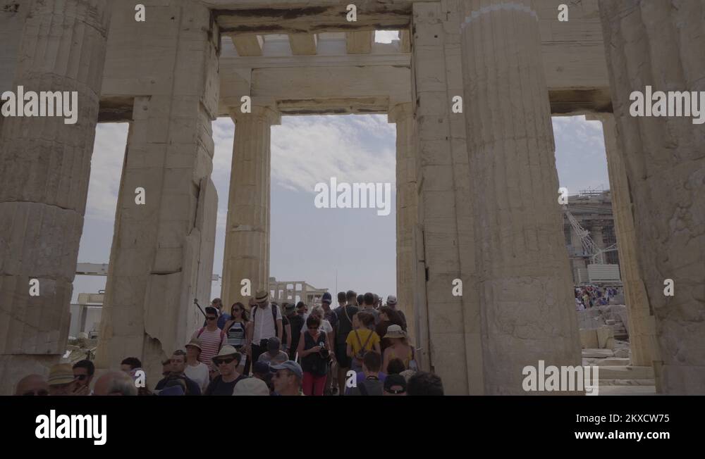 Tourists by the parthenon in athens Stock Videos & Footage - HD and 4K Video Clips - Alamy
