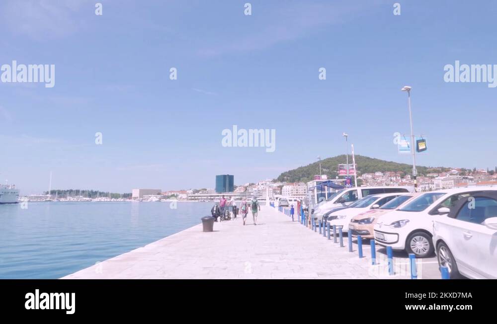 Split croatia riva waterfront dusk Stock Videos & Footage - HD and 4K ...