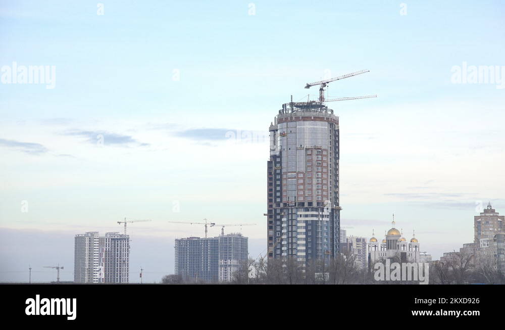 Buildings Under Construction. 4K Ultra HD Stock Video Footage - Alamy