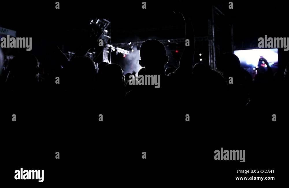 Excited concert audience clapping hands Stock Videos & Footage - HD and ...