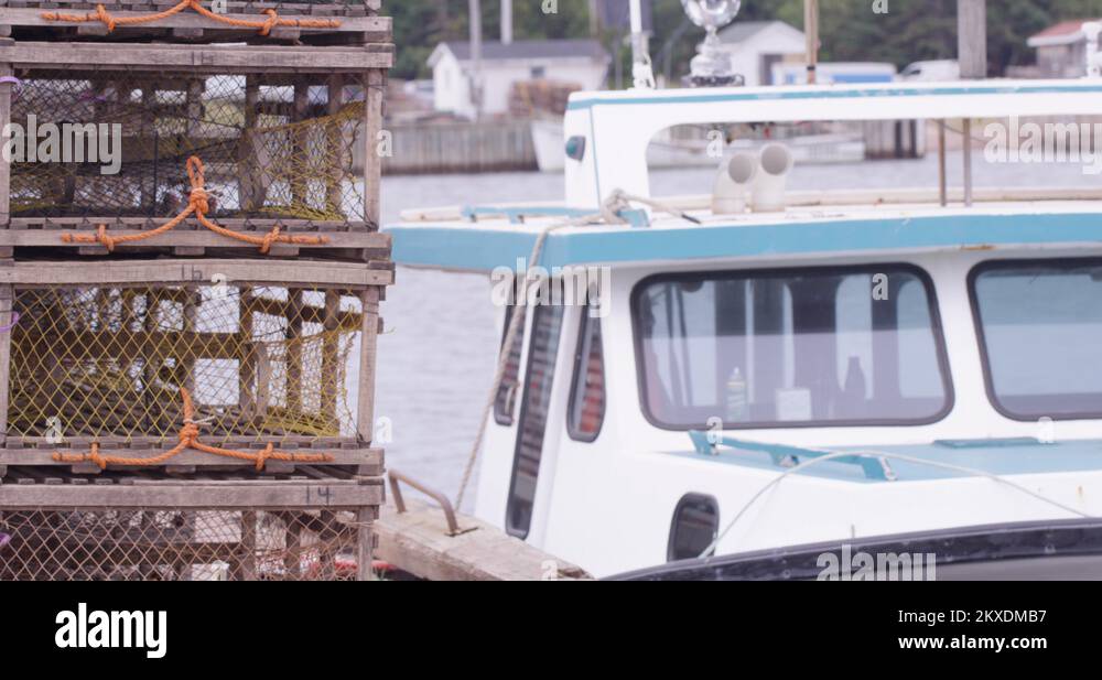 Fishing boat lobster traps Stock Videos & Footage - HD and 4K Video ...